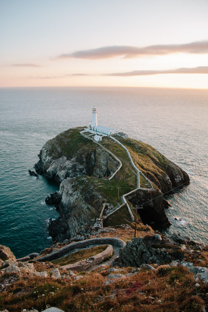 Sunset at South Stack Lighthouse - April Everyday